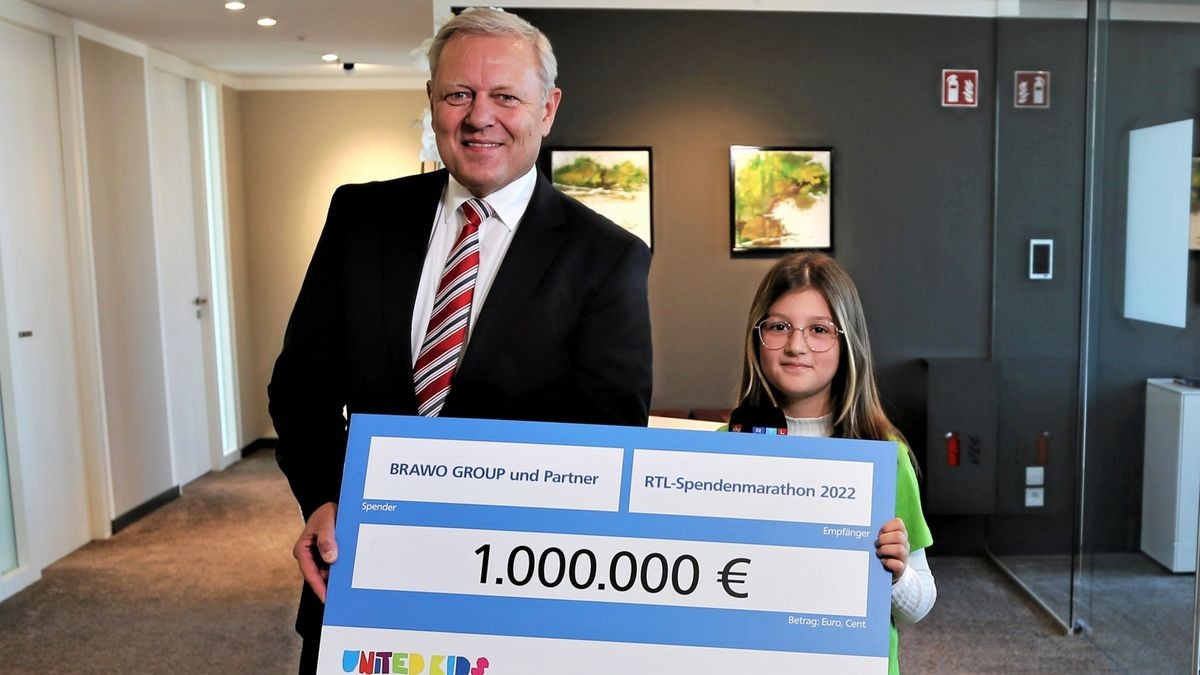 RTL-Spendenmarathon: BraWo-Group spendet eine Million Euro