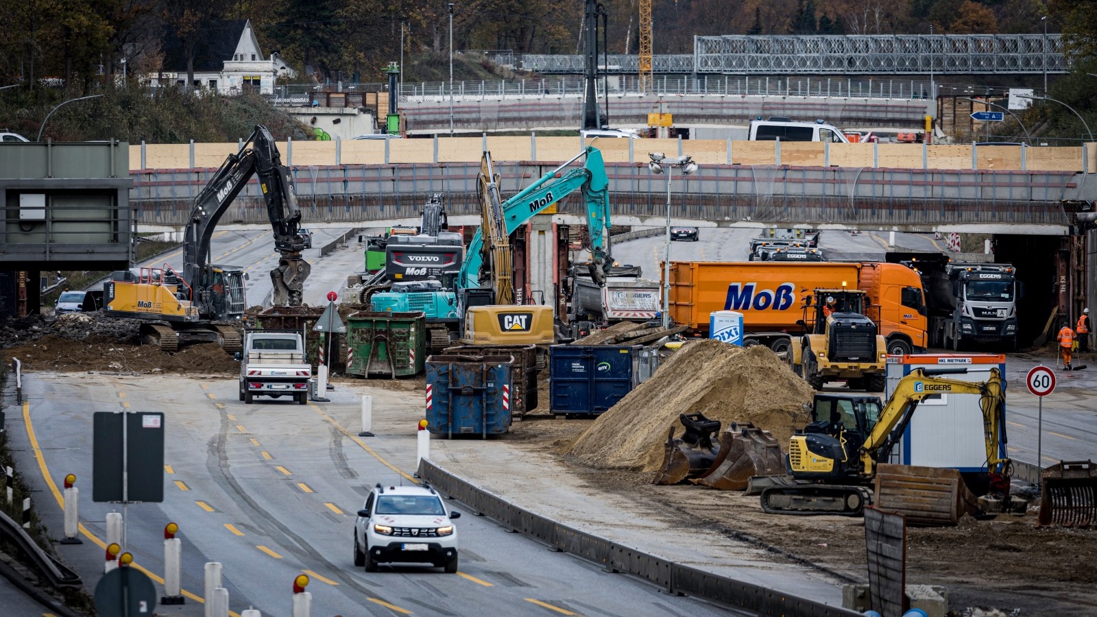 A7 inklusive Elbtunnel bei Hamburg – Vollsperrung nach vier Tagen aufgehoben
