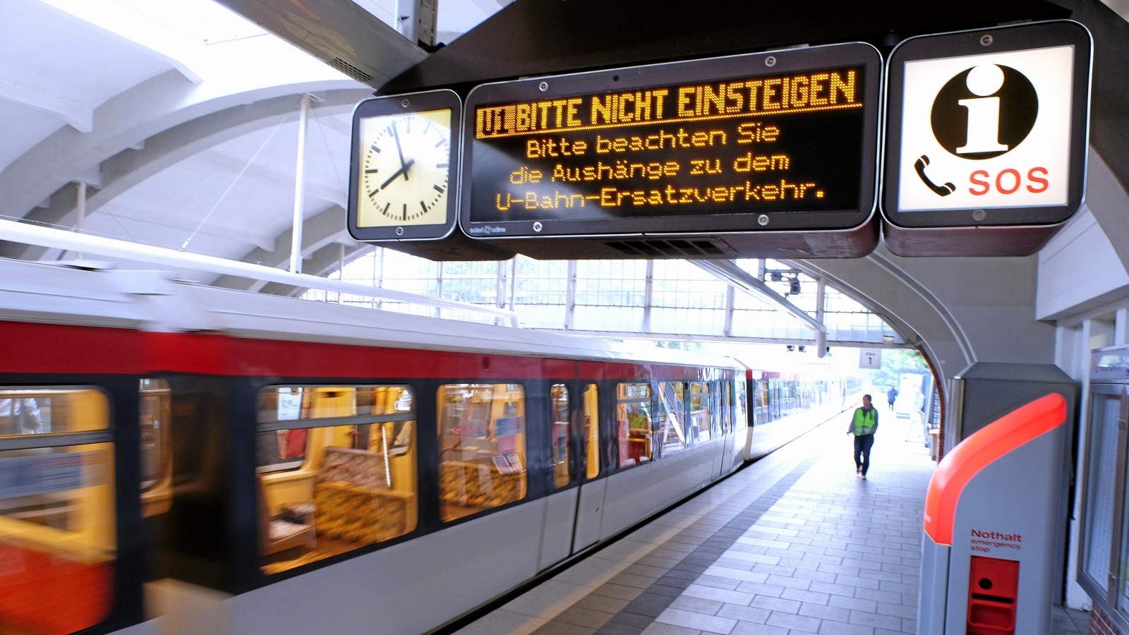 HVV: U-Bahn – Sperrung auf der Linie U1 am Wochenende