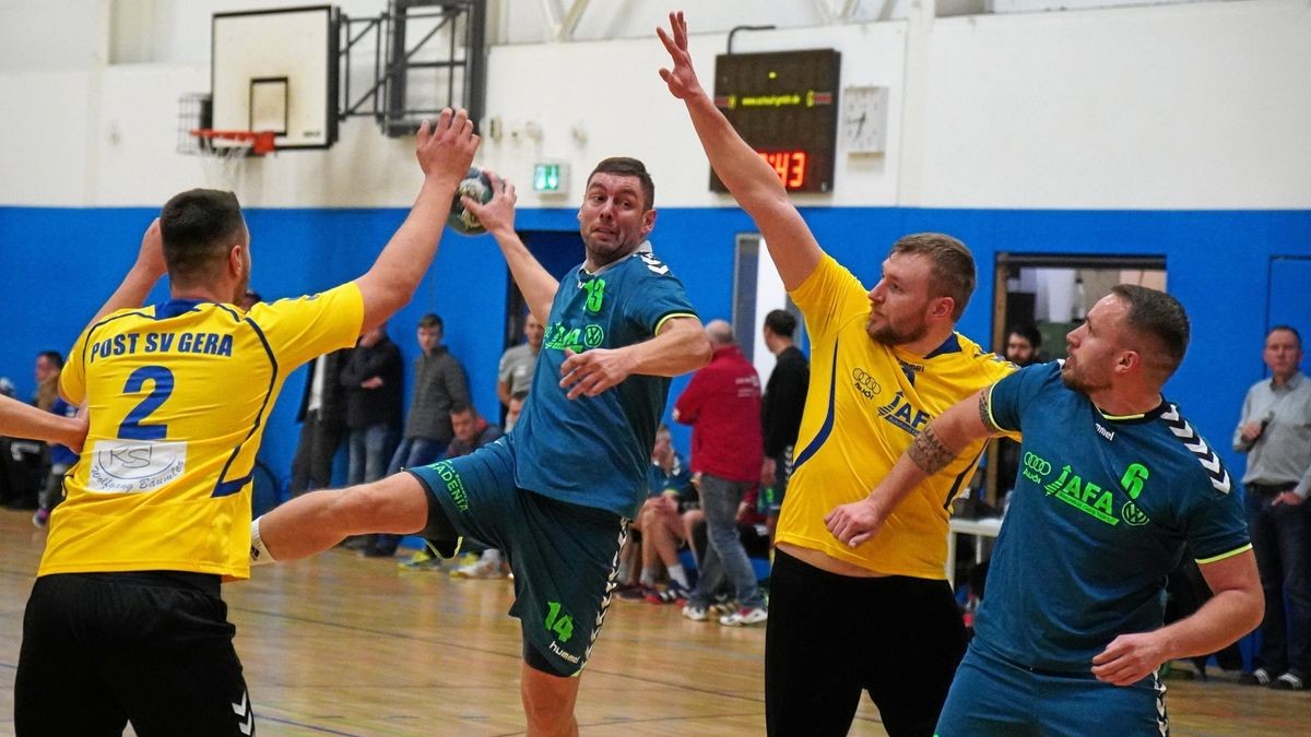 Ehemaligentreffen der Geraer Post-Handballer