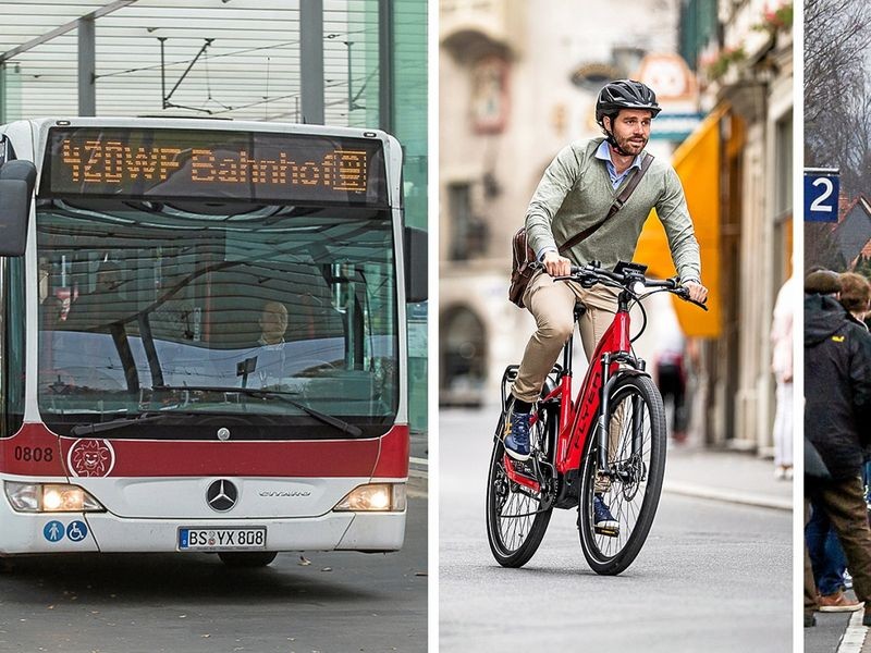 Befragung in Braunschweig: Nehmen Sie Auto, Rad, Bus oder Bahn?
