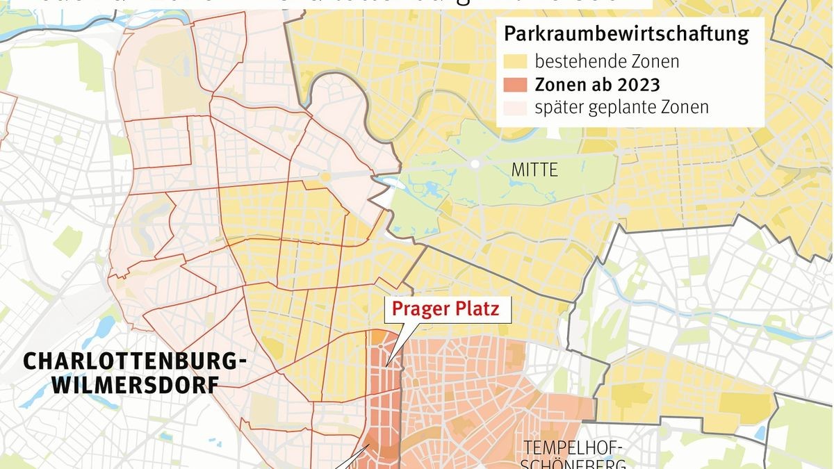 Parkzonen in der City-West nehmen Form an