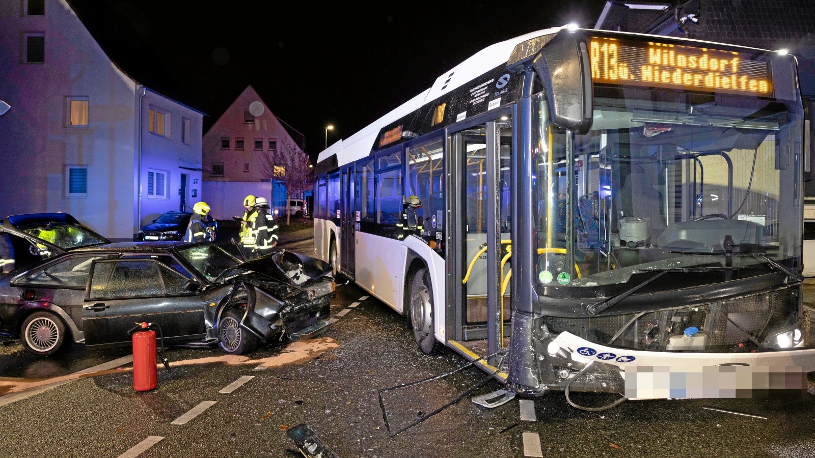 Unfall mit Linienbus in Kaan-Marienborn – vier Verletzte