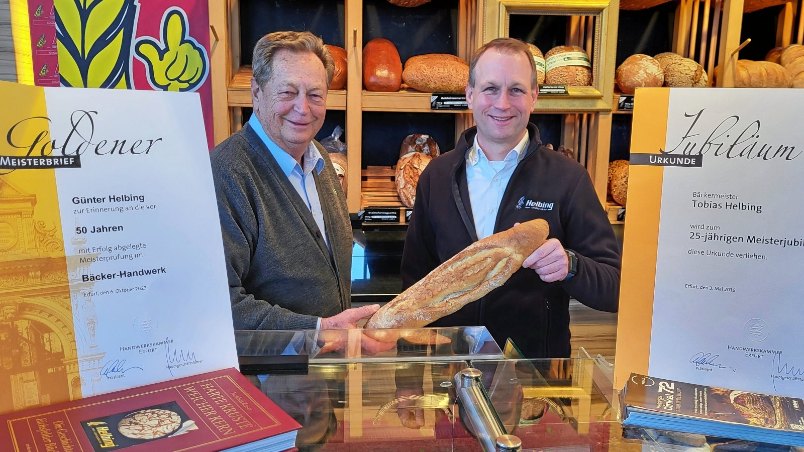 Leinefelder Günter Helbing mit dem „Goldenen Meisterbrief“ geehrt