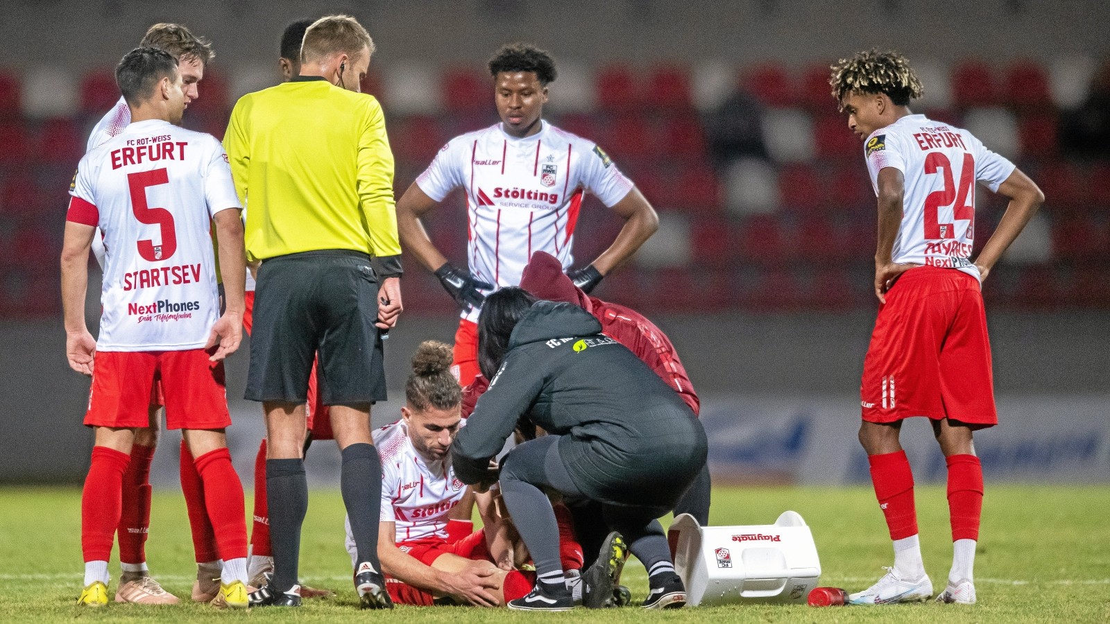 FC Rot-Weiß Erfurt sorgt sich um verletzten Angreifer Hajrulla