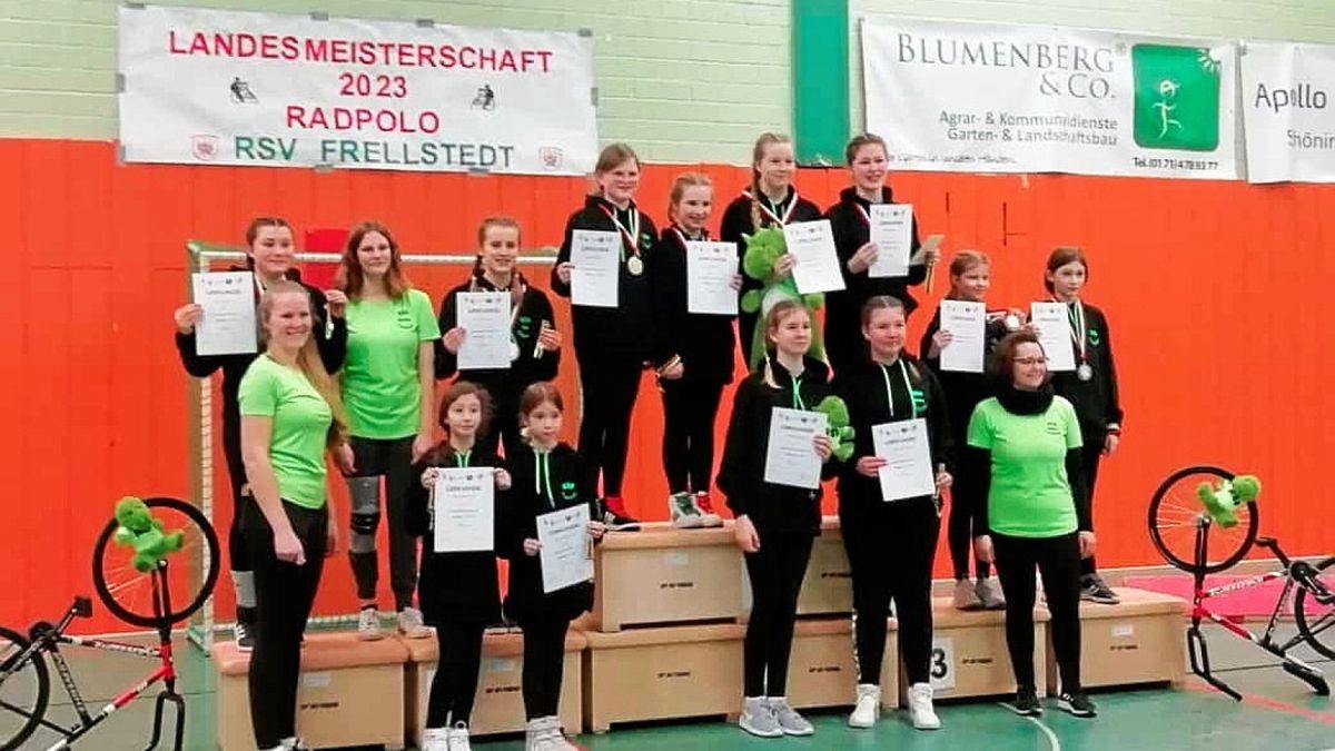 Zwei Landestitel für Frellstedts Radpolo-Nachwuchs