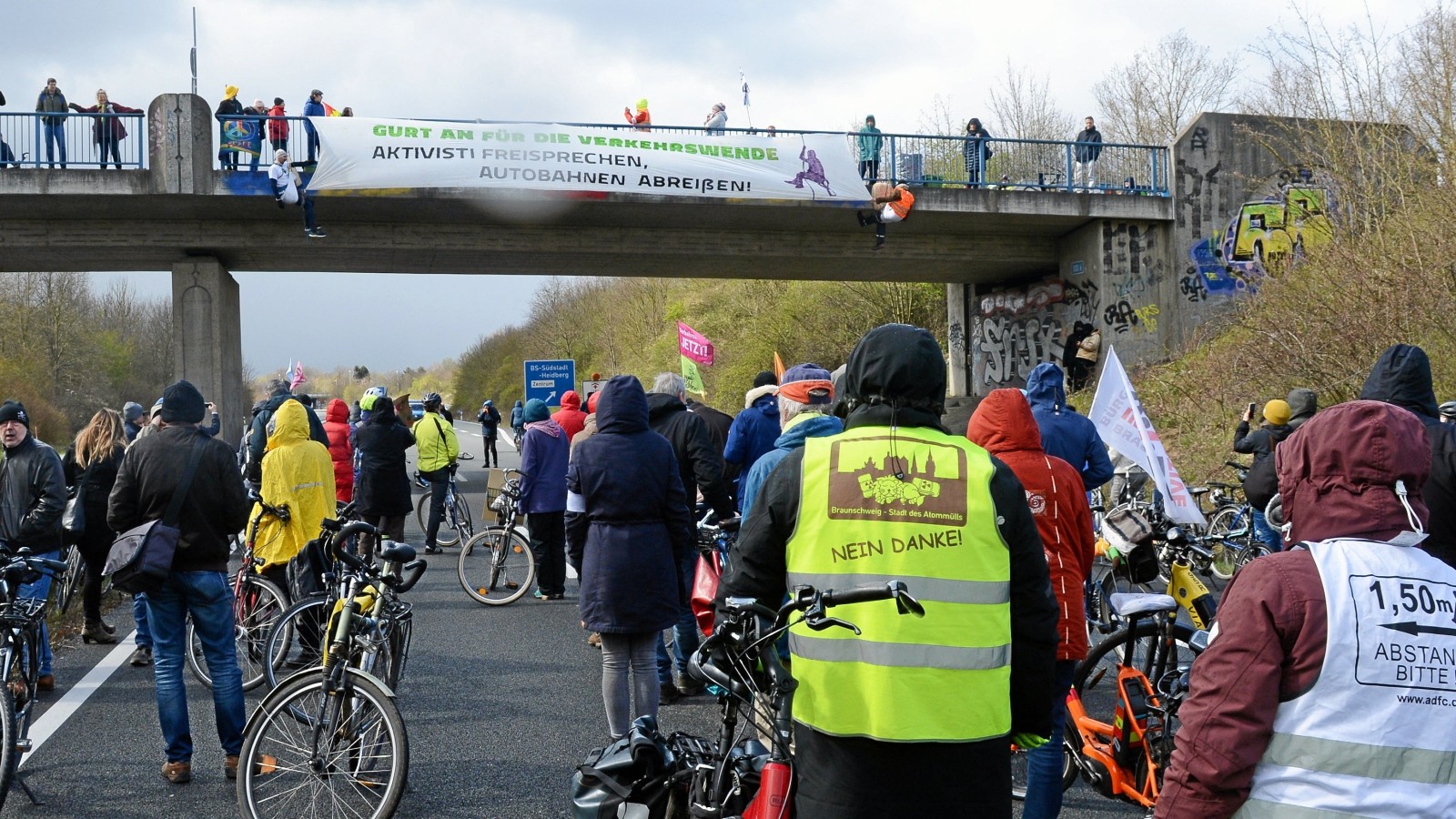 Fahrraddemo auf Autobahn 39 bei Braunschweig endgültig untersagt
