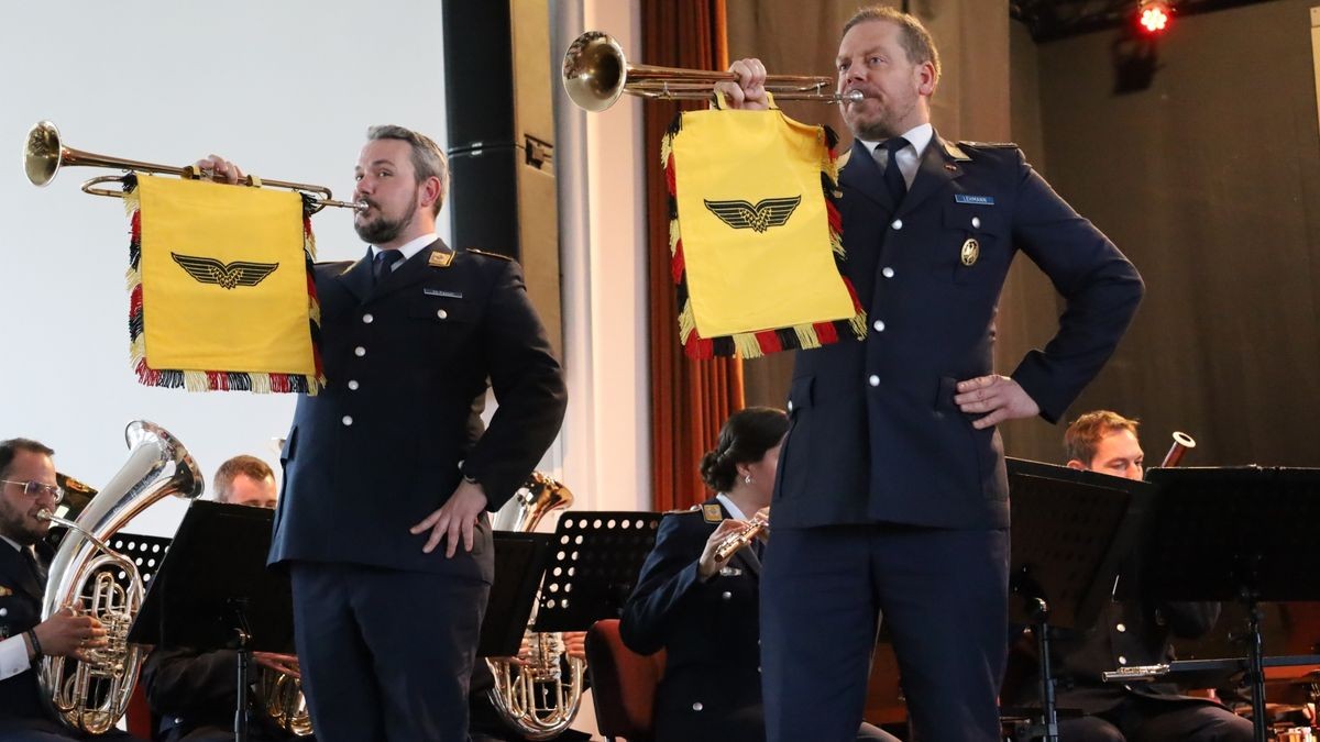 Konzert des Luftwaffenmusikkorps in Bleicherode