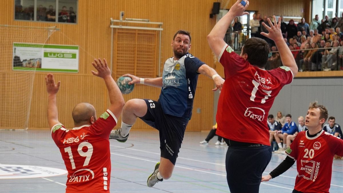 Knapper Sieg des Post SV Gera gegen HSG Saalfeld/Könitz - Die Bilder