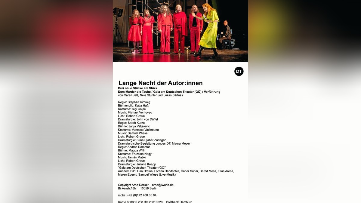 Die Lange Nacht der Autor:innen am Deutschen Theater