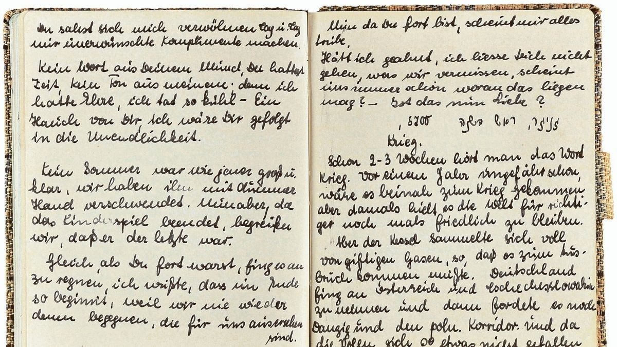 Erfurter Tagebuch aus Gedenkstätte Yad Vashem zu sehen und lesen