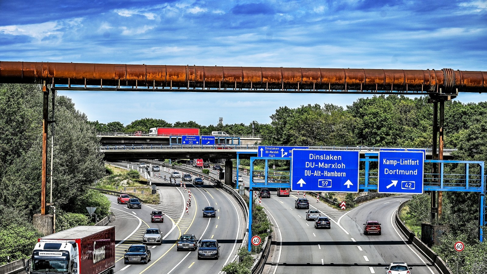 A 59 in Duisburg für mehrere Tage gesperrt: Die Details