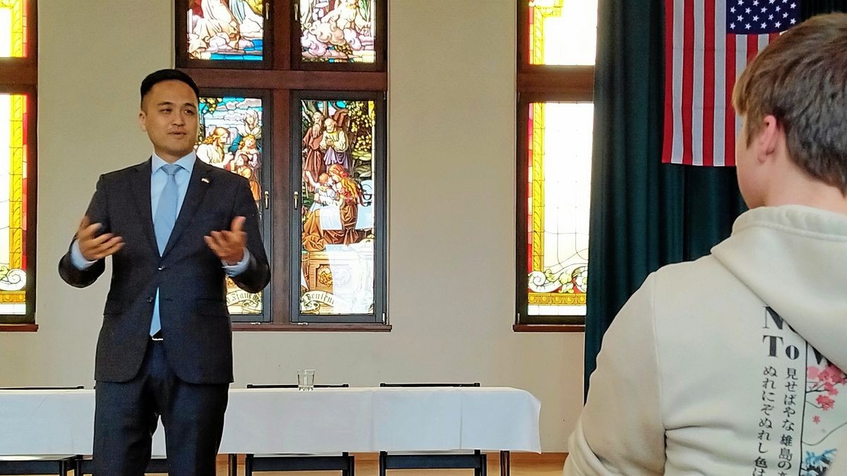 Ein Amerikaner mit Vorliebe für Roster und Senf zu Gast in Zeulenroda