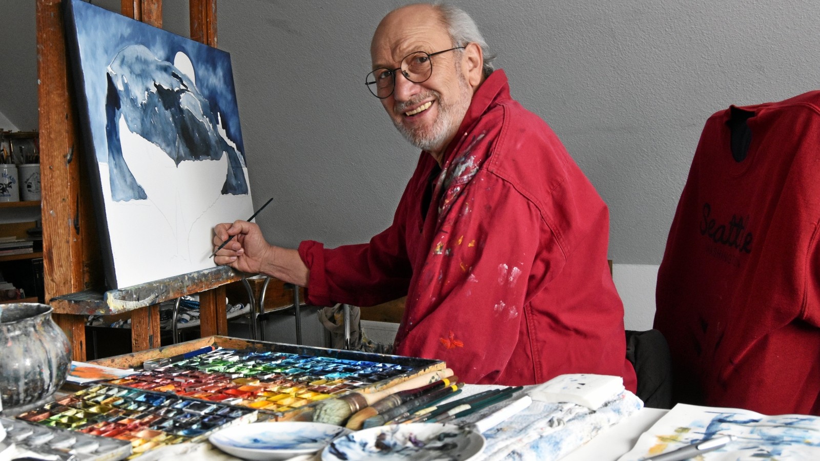 Wedel: Künstler Ole West ist seit 70 Jahren in „Traumwelt“ abgetaucht