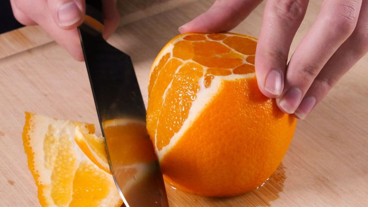 Orange filetieren in 5 Schritten