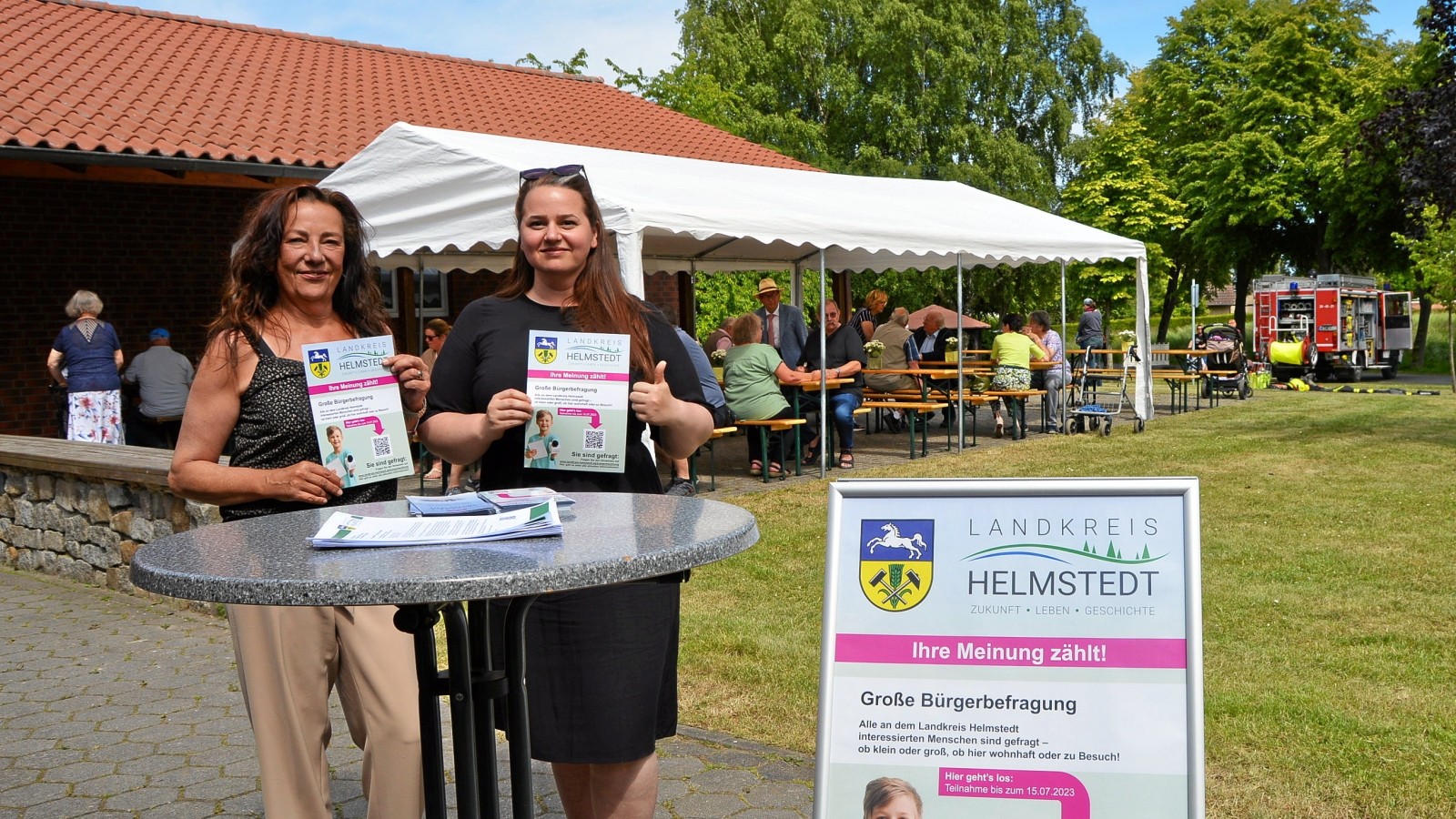 Kreisentwicklung: Landkreis Helmstedt befragt Bewohner auf Festen