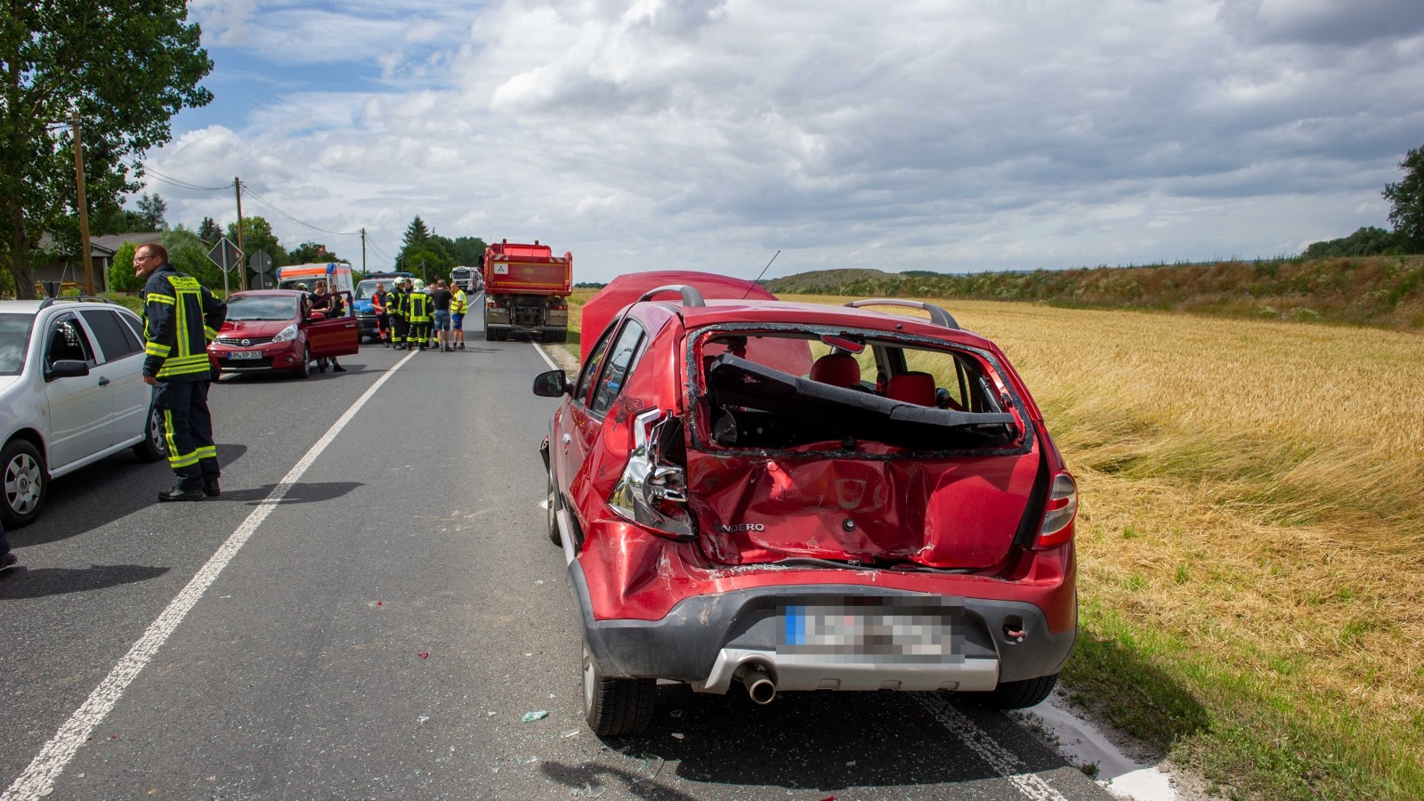63-Jährige bei Unfall auf B247 verletzt