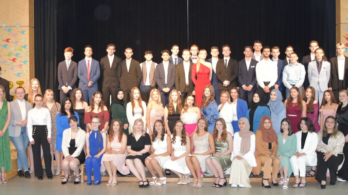 Die Abiturienten des Kranich-Gymnasiums