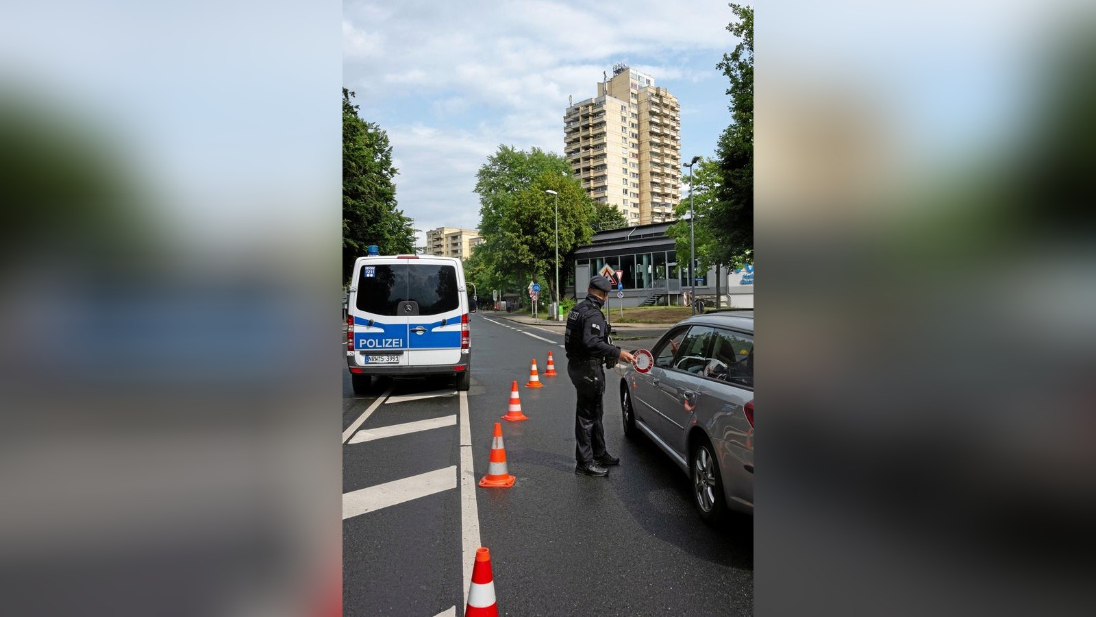 Einsatz in der Hustadt: Polizei kontrolliert 187 Autos
