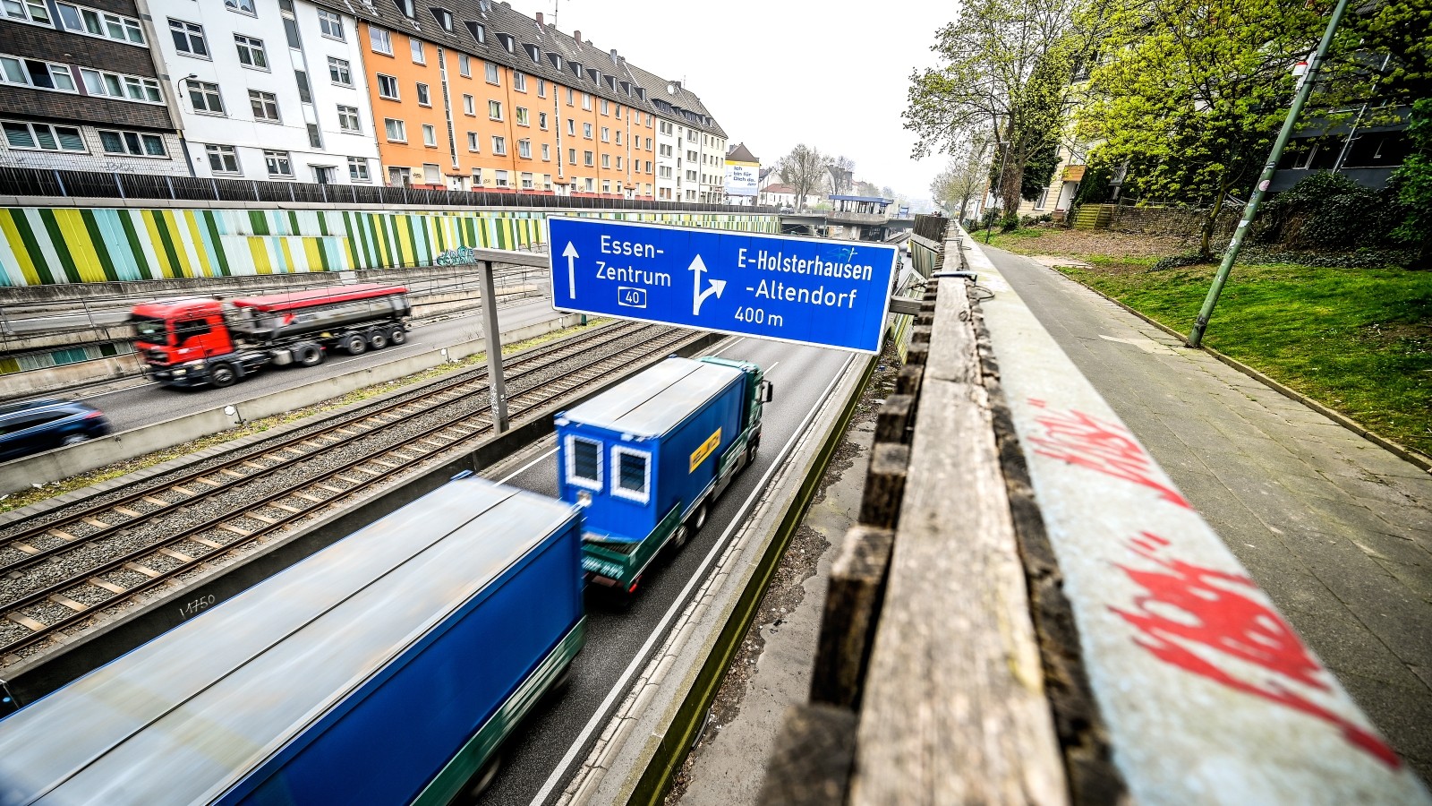 Schlechte Luft an der A 40 in Essen: Tempolimit 60 kommt