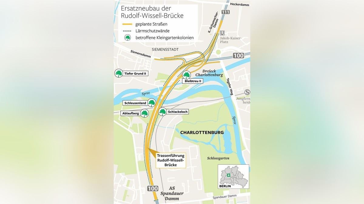 Neubau der Rudolf-Wissell-Brücke in Charlottenburg: Das sind die ...