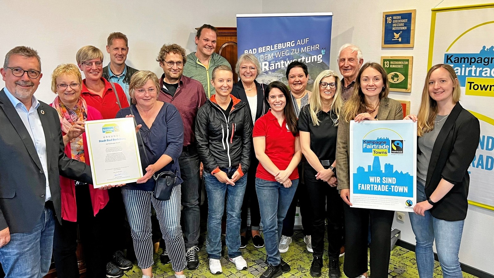 Urkunde: Bad Berleburg jetzt ganz offiziell Fair Trade Town