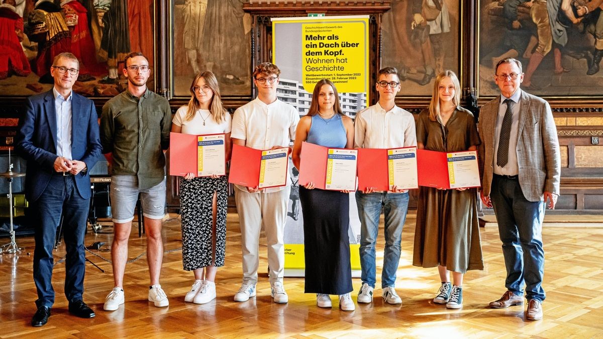 Sondershäuser Gymnasiasten für Zeitzeugengeschichte geehrt