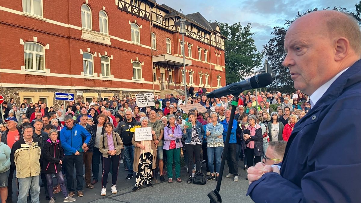 Fotos: Demo zum Erhalt des Krankenhauses in Pößneck