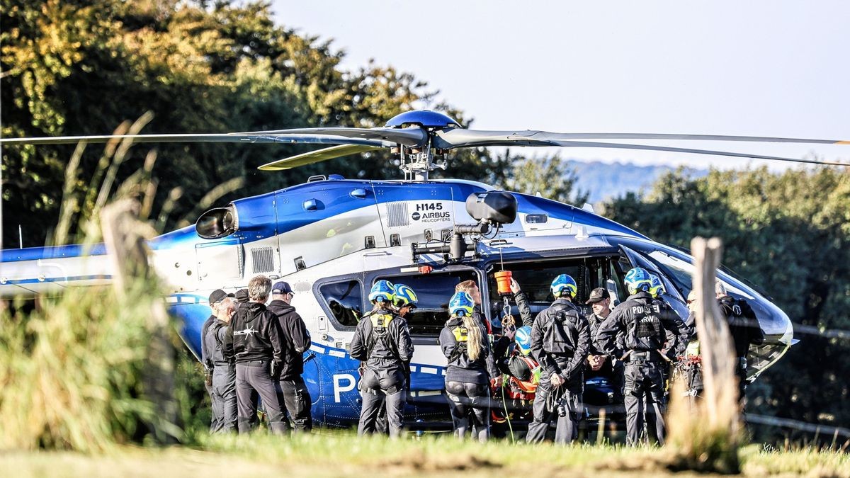 Spektakulär: Fliegerstaffel der Polizei in Hagen im Einsatz