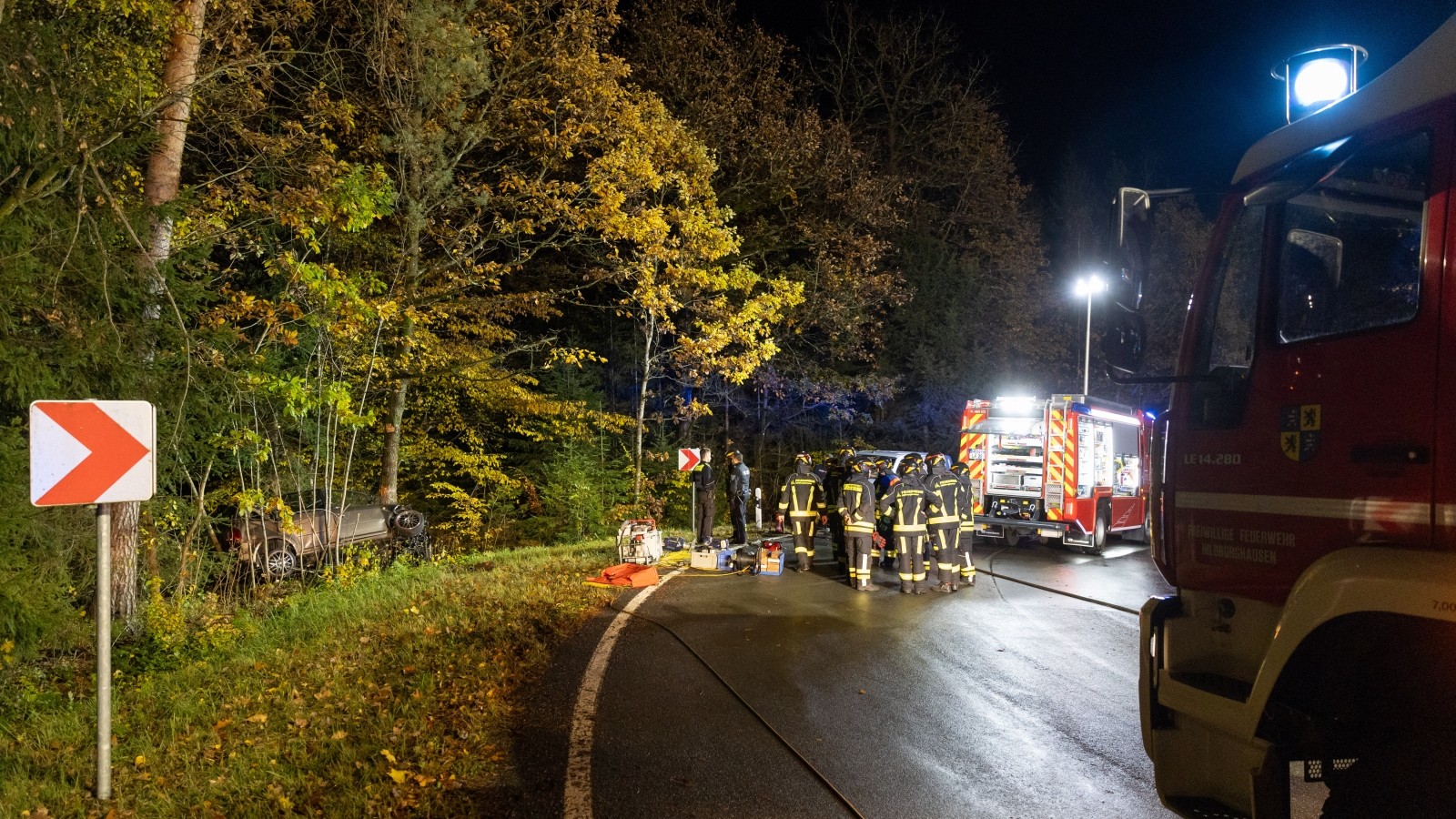 Mann stirbt bei Unfall bei Hildburghausen