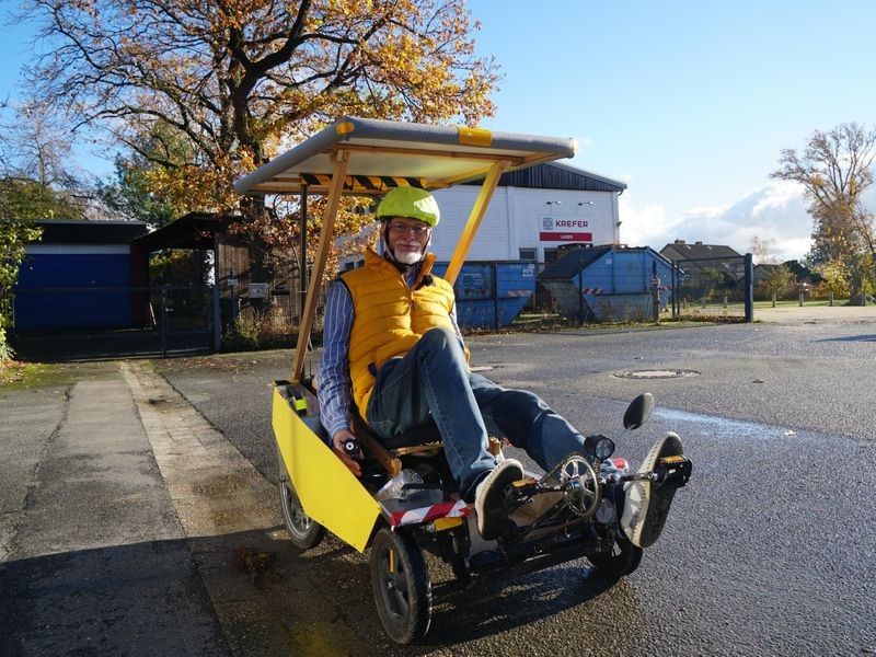 Ungewöhnliches E-Bike mit vier Rädern kommt aus Braunschweig