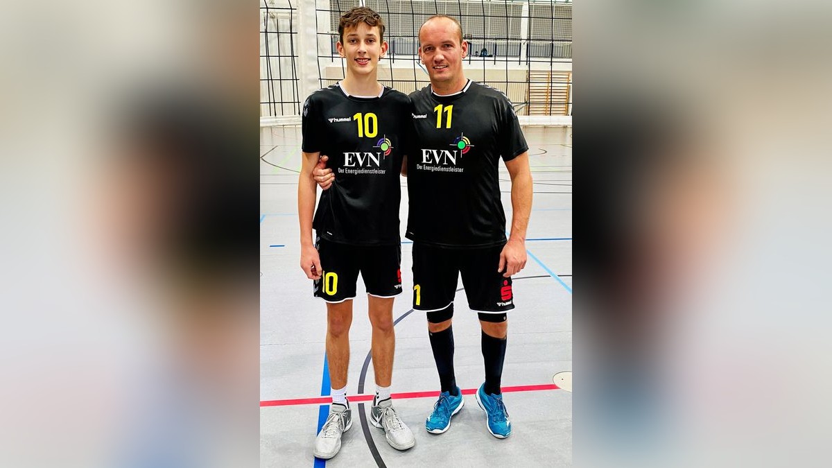 Wenn Vater und Sohn zusammen Volleyball in Nordhausen spielen