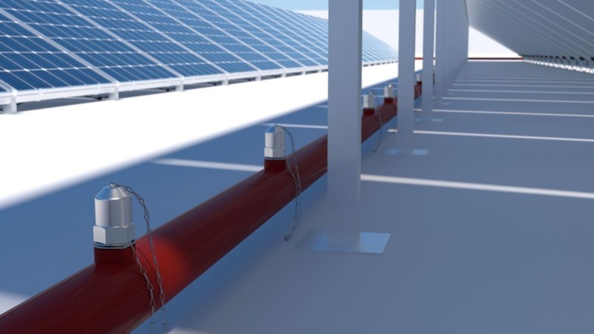 Minimax präsentiert PVProtect / Das erste VdS-anerkannte Löschsystem für Dachflächen mit ...