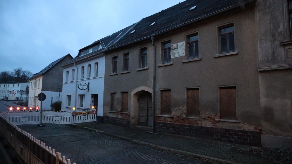 Warum die Marienstraße in Greiz seit Tagen gesperrt ist
