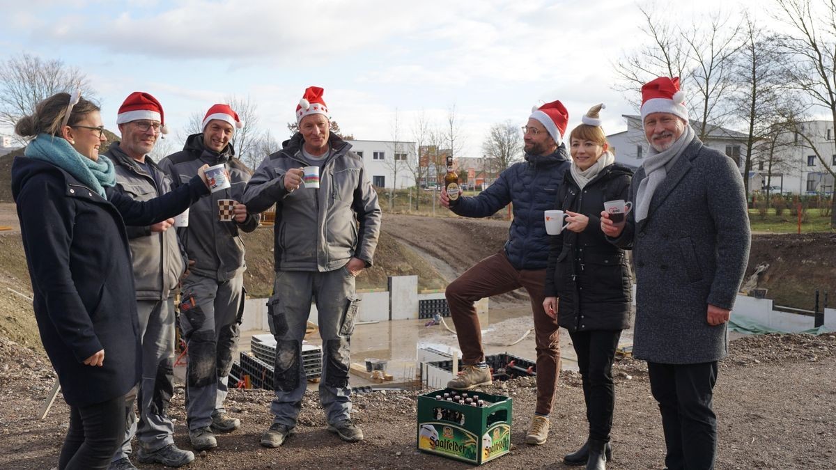 Überraschende Brotzeit auf der Baustelle in Sömmerda