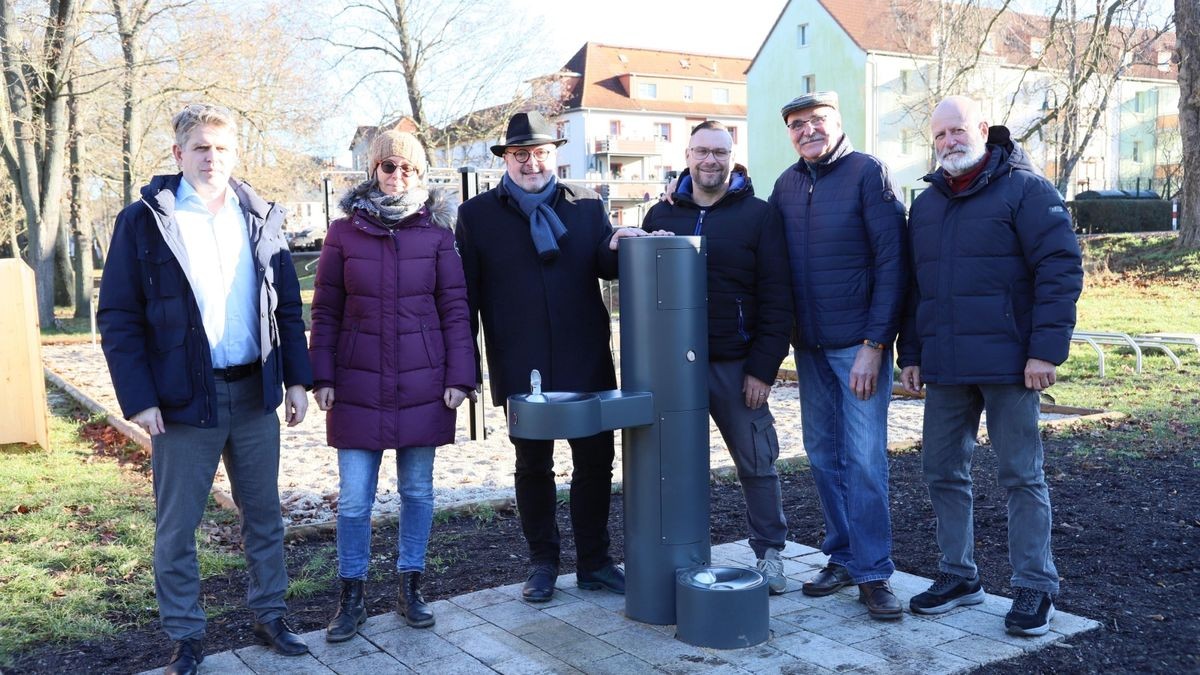 Neuer Trinkbrunnen für Mensch und Tier in Rudolstadt