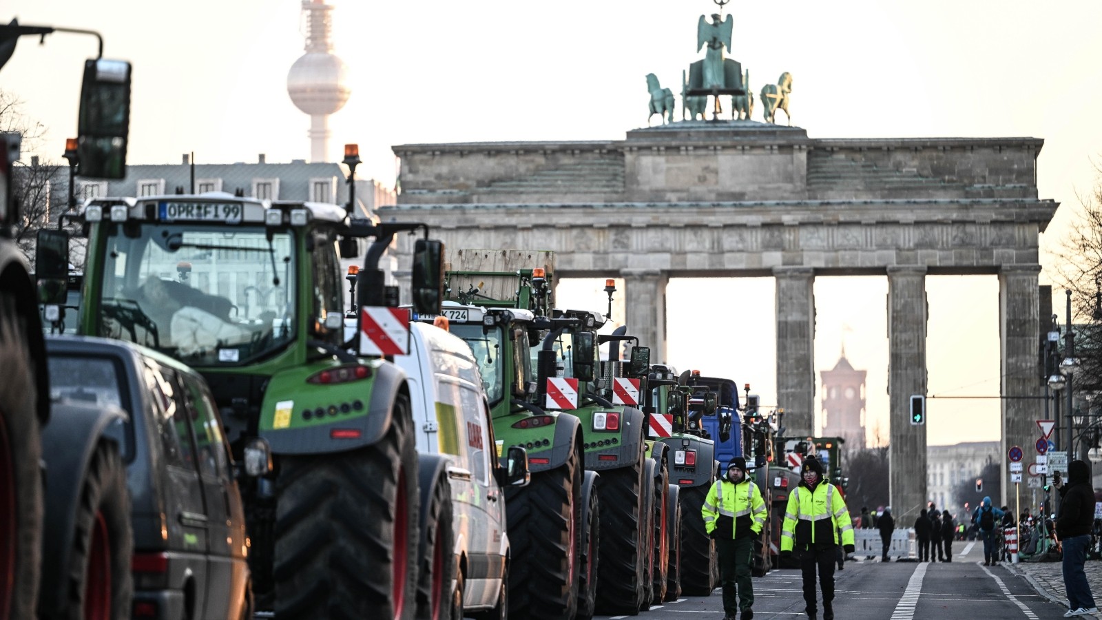 Bauern-Protest in Berlin – Die Fotos am Montag