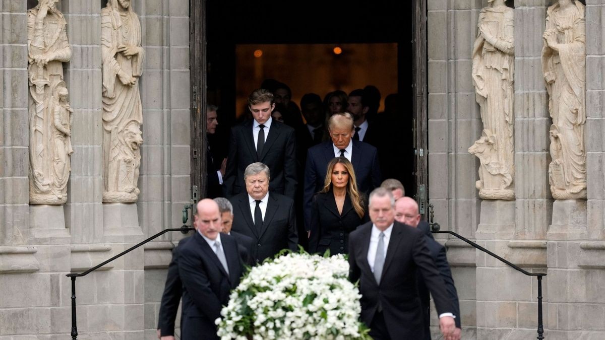 Melania Trump nimmt Abschied von ihrer Mutter