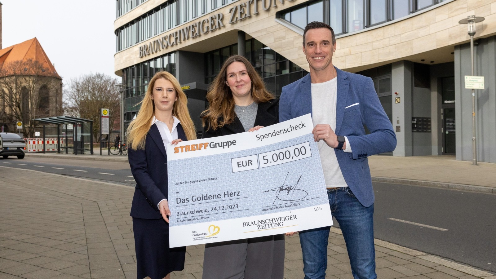 Streiff-Gruppe spendet für das „Goldene Herz“