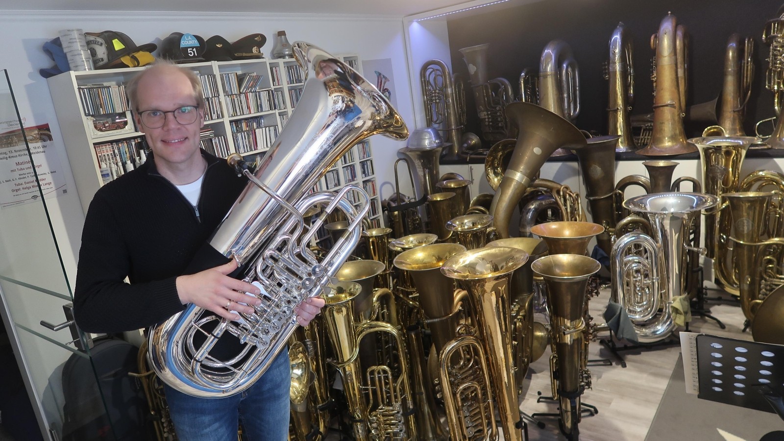 Promi-Musiker Daniel Ridder hat stolze 120 Tuben im Keller