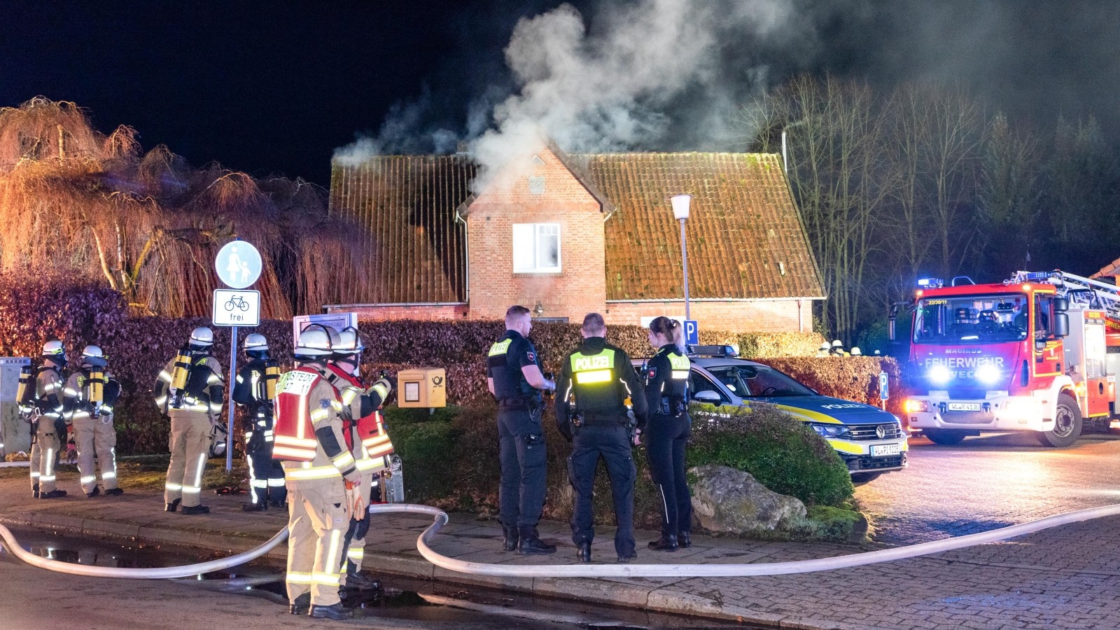 Heidenau: Einfamilienhaus nach Brand nicht mehr bewohnbar