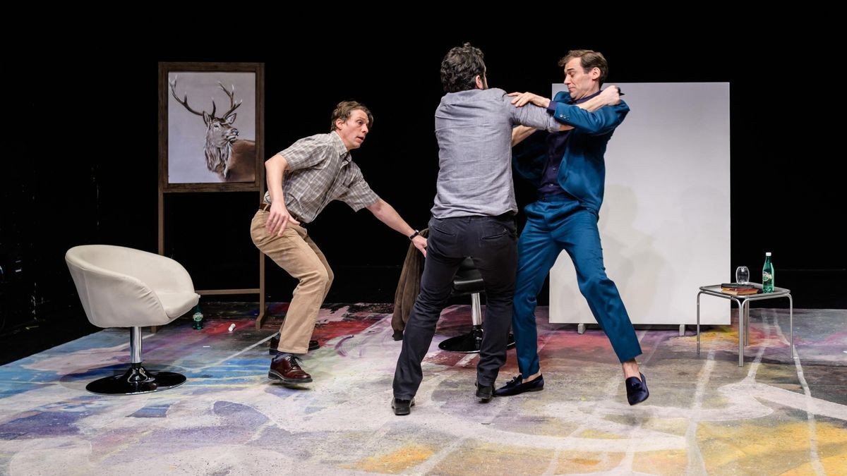 Das blaue Auge des Betrachters: „Kunst“ feiert in Weimar Premiere