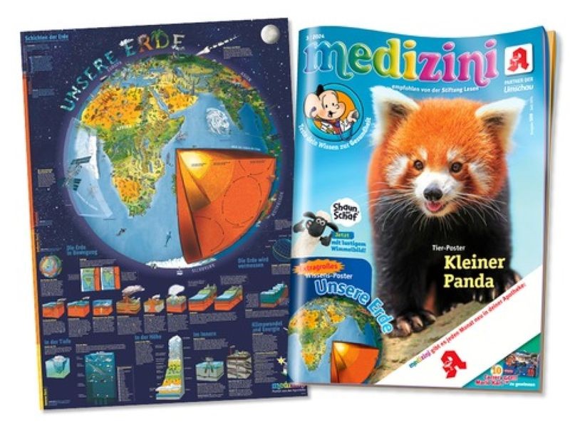 XXL-Poster über unsere faszinierende Erde: Das neue medizini macht Lust ...