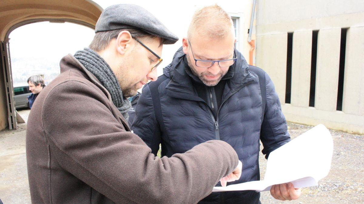 Schloss Osterstein in Gera: Richtfest auf dem Dach der Stadt