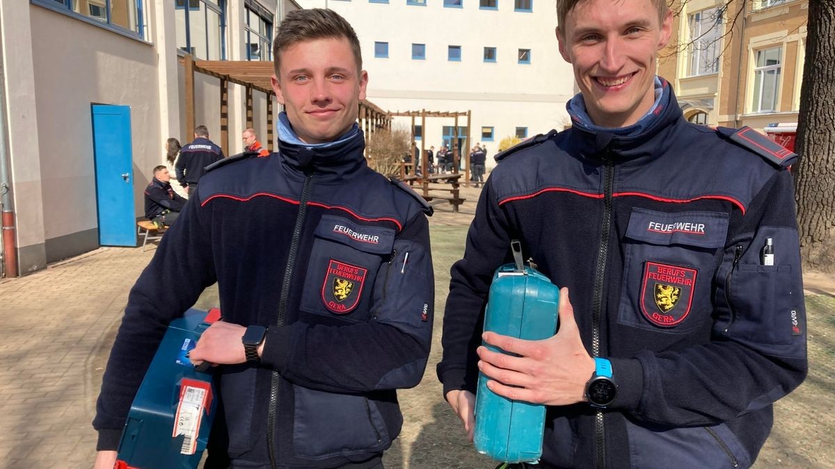 Einstellungstest für die Berufsfeuerwehr Gera: In 30 Metern Höhe wartet ...