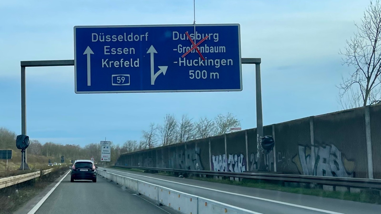 Gesperrte A59-Ausfahrt: So gut funktionieren die Umleitungen