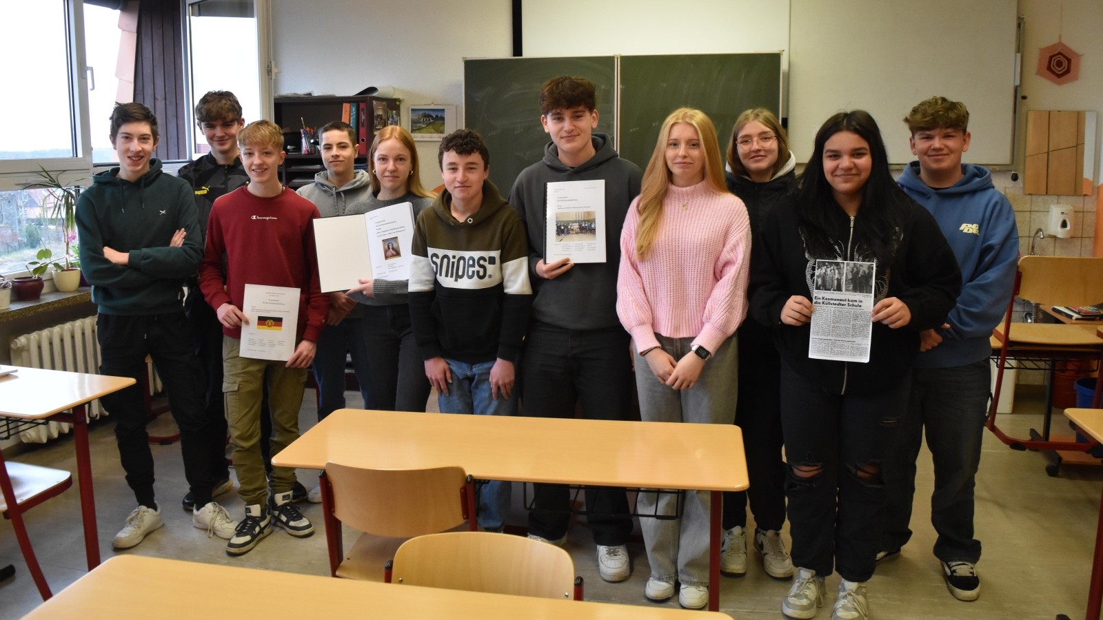 Zehntklässler einer Eichsfelder Regelschule mit klaren Berufsbildern