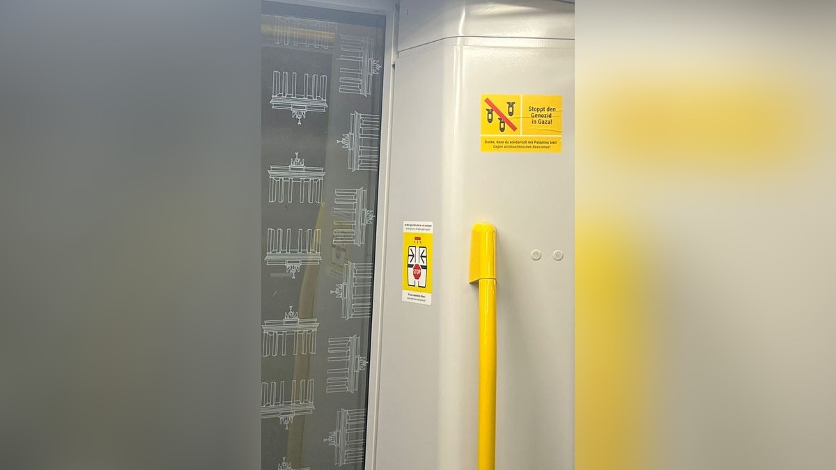 BVG: Gaza-Konflikt – Diese Sticker tauchen in immer mehr Fahrzeugen auf