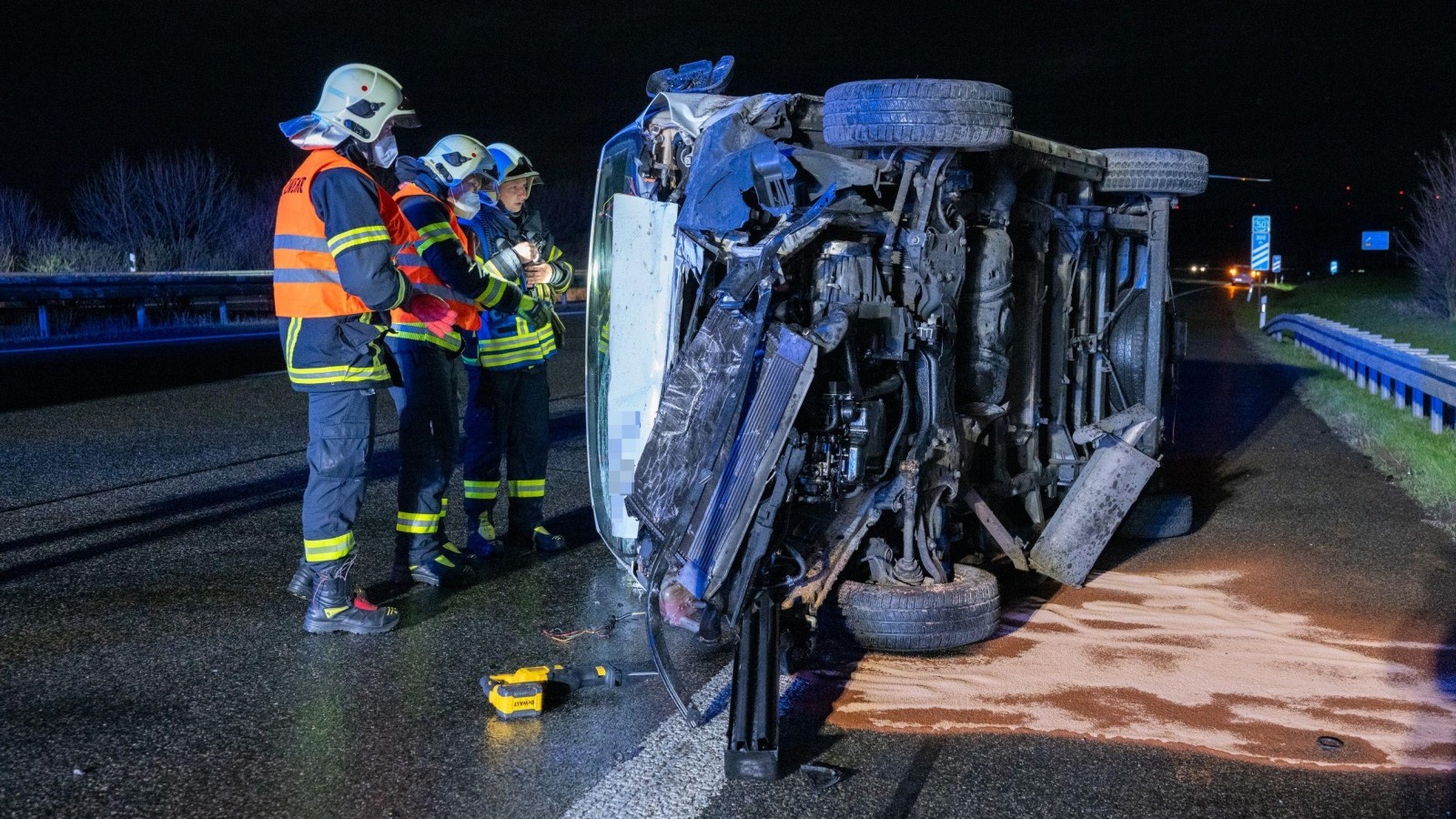 Vier Schwerverletzte bei Unfall auf der A4 bei Weimar