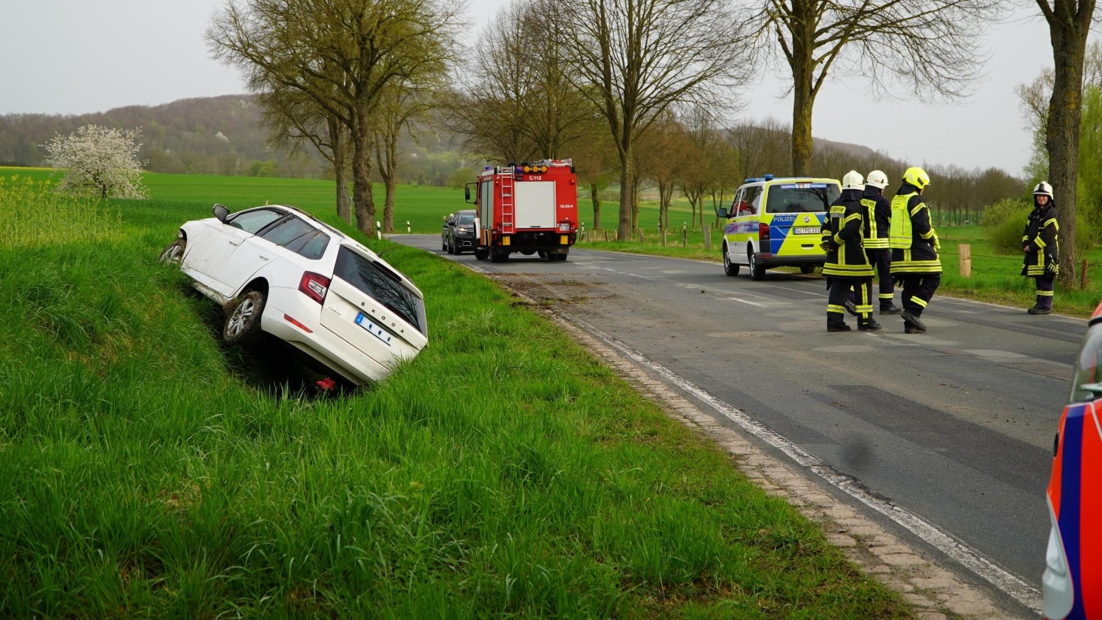 Unfall bei Bad Grund: Auto überschlägt sich mehrfach